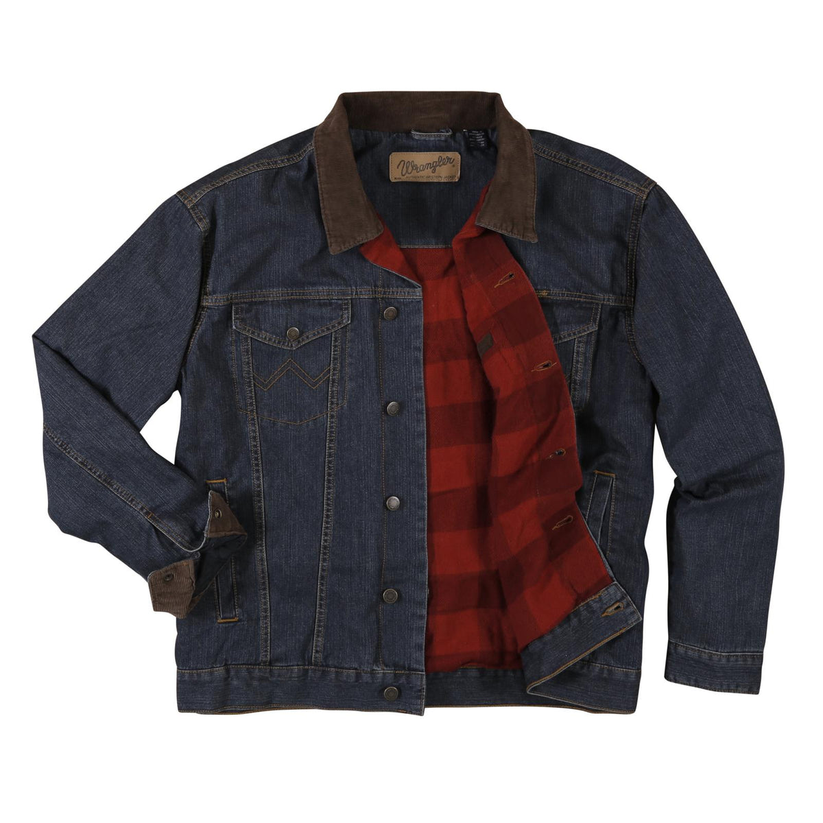Wrangler Men's Blanket Lined Rustic Denim Jacket – Corral Western Wear