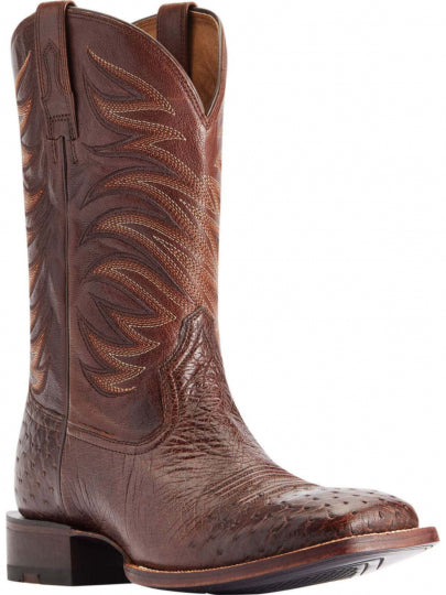 Ariat Men's Badlands Dark Tabac Ostrich Boot – Corral Western Wear