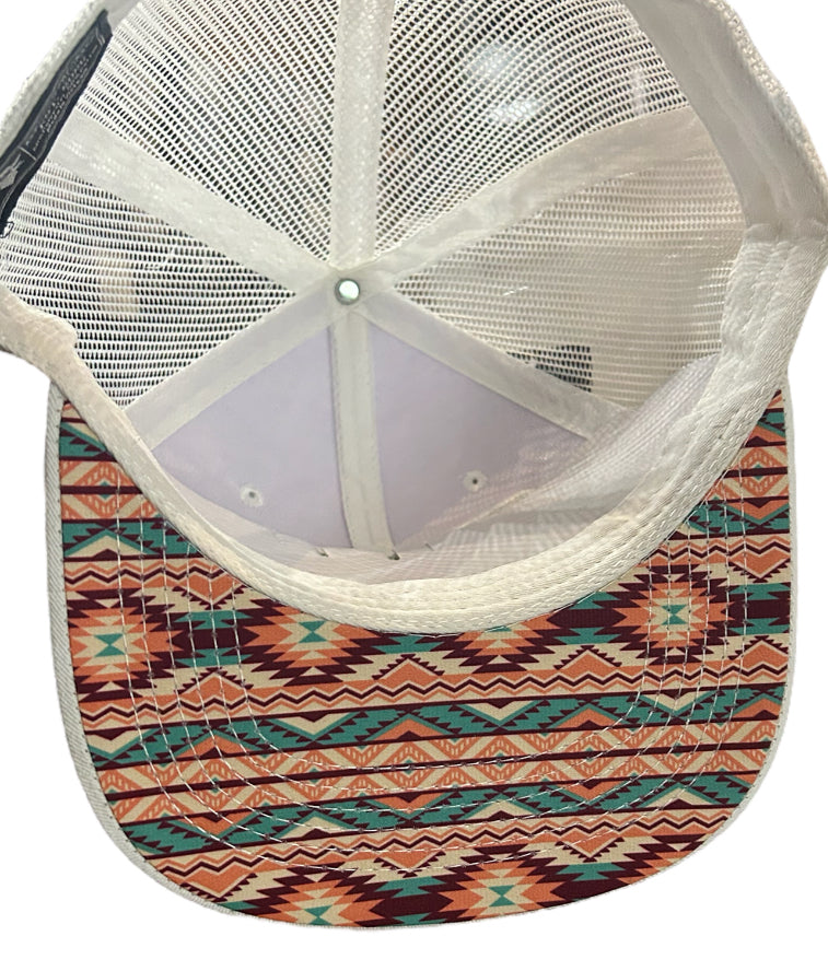 De Rancho Bronco White Cap – Corral Western Wear