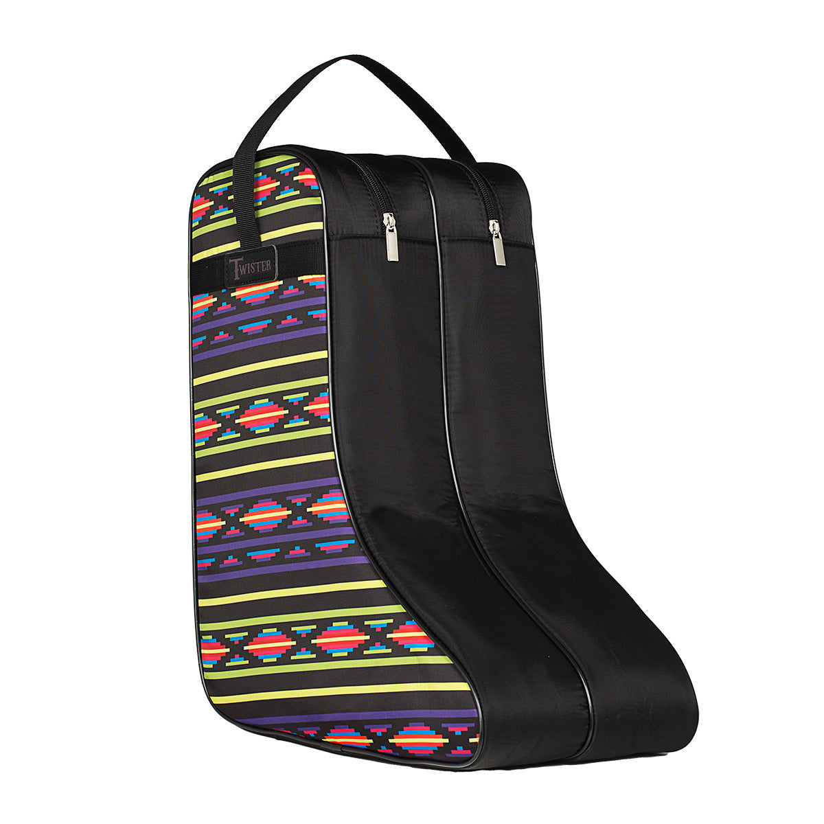 TWISTER Southwestern Neon Black Boot Bag – Corral Western Wear