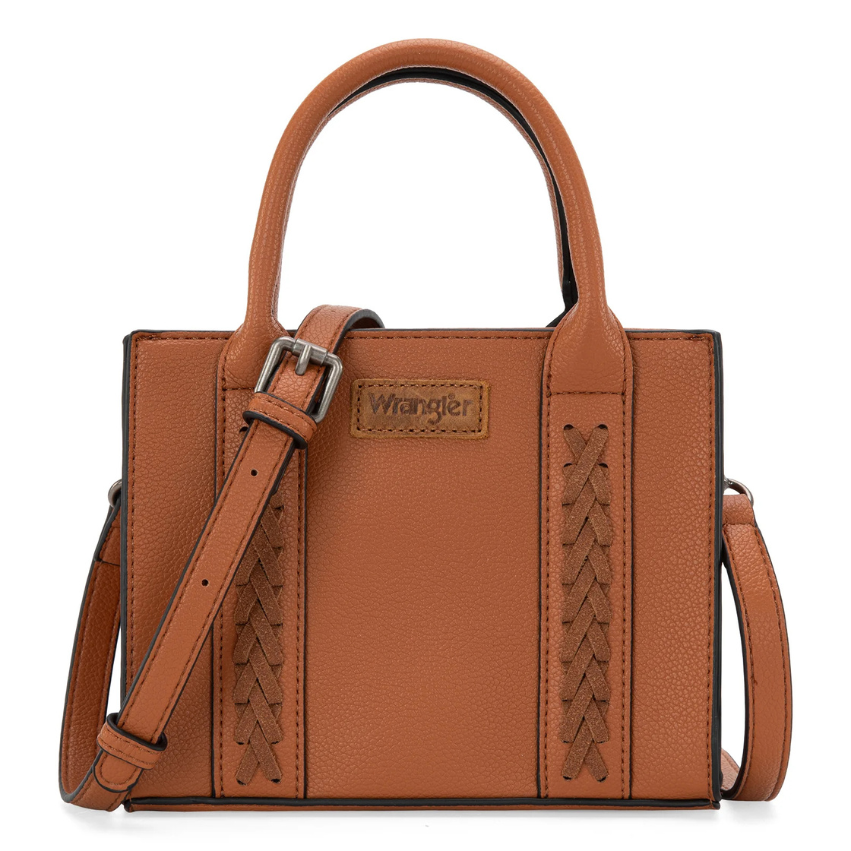 Wrangler Whipstitch Mini Tote Crossbody Brown – Corral Western Wear