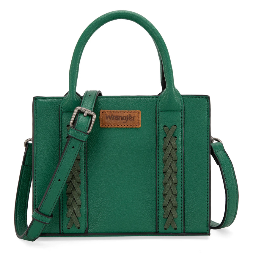 Wrangler Whipstitch Mini Tote Crossbody Dark Green – Corral Western Wear